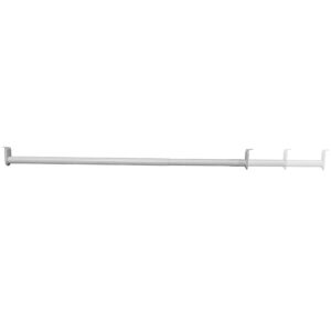 Design House 205823 Adjustable Hanging Closet Rod 30 48-Inch, White Finish, inch inch