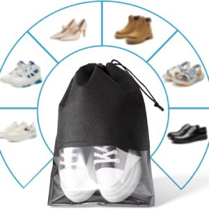 SHENGQIDZ 5 pack portable travel shoe bag, space-saving dust-proof storage bag（13 x 17.32 inch）