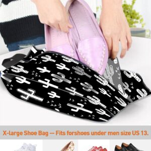 AKMASK Travel Shoe Bags for Travel Essentials, Cute Waterproof Nylon Travel Shoe Bags for Men & Women Shoe Storage Organizer with Rose Gold Zipper Closure, Portable Luggage Organizer Shoe Pouch with