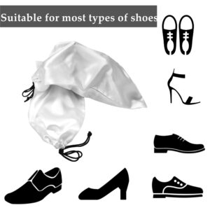 GONGKANGYUAN 4 Pack Shoe Bags for Travel Satin Fabric Shoe Bag with Drawstring for Men Women Travel Protecting Storing Shoes