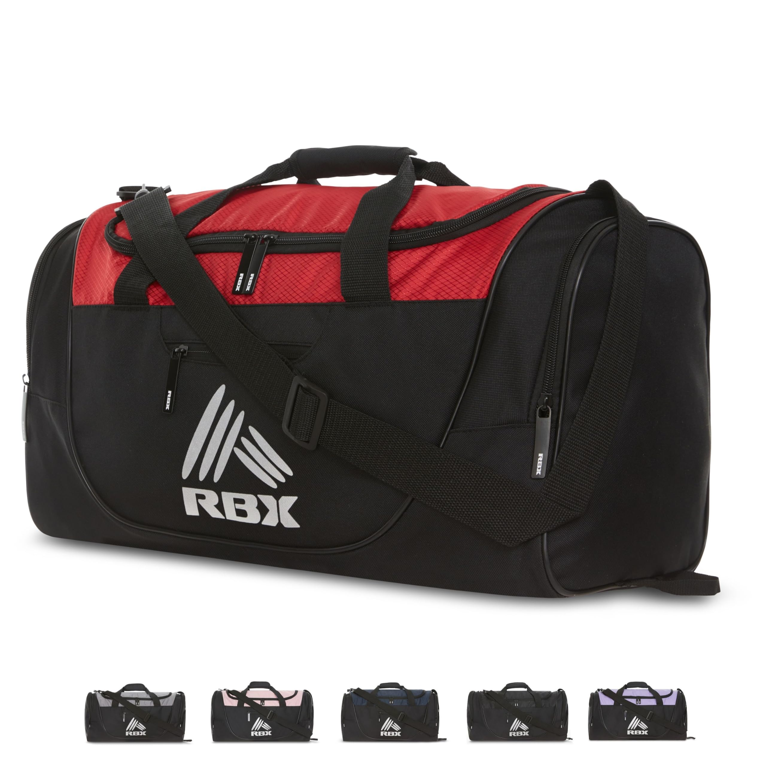 RBX Gym Bags for Men, Small Gym Bag for Women with Shoe Compartment, Duffle Bag for Travel, Sports Bag, Camping, Weekend, Carry On, Overnight Duffel Bag for Women with Shoulder Strap