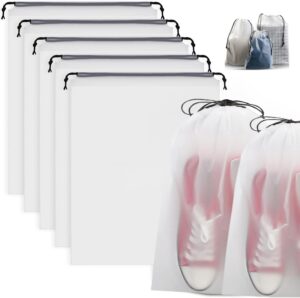 20 pcs travel shoe bags shoe organizer for packing clear drawstring travel shoe bag for luggage