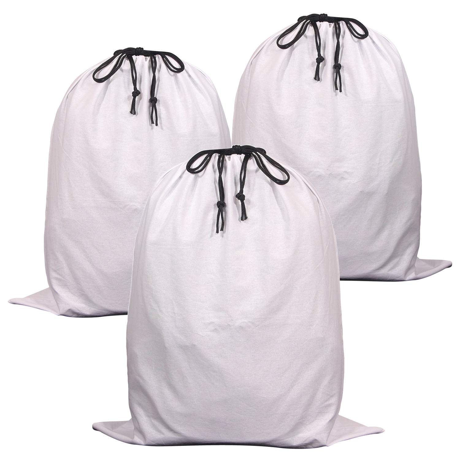 3 Pack Jumbo Drawstring Dust Covers Large Cloth Storage Pouch String Bag for Handbags Purses Shoes