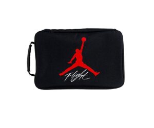 jordan the shoe box sneaker storage bag (one size, black/wolf grey)