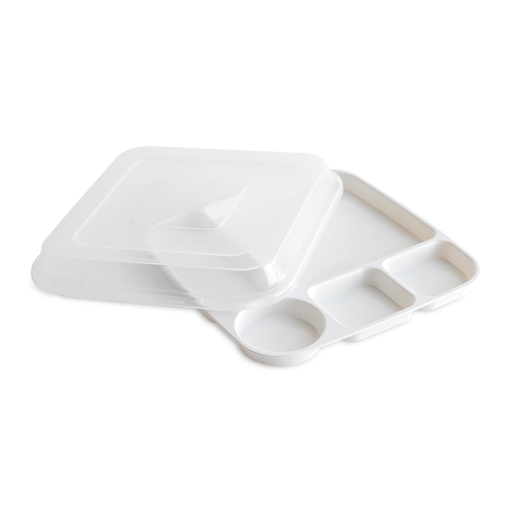 Nordic Ware Divided Tray with Lid, White