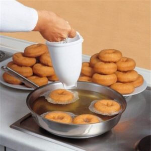 donut maker, pancake & donut batter dispenser plastic doughnut maker machine mold diy tool kitchen pastry making bake ware