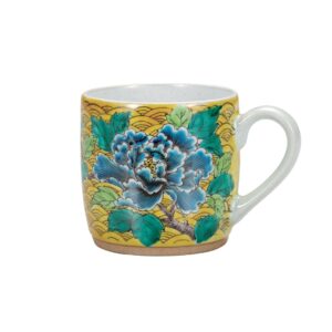 ナカマル nakamaru kutani ware k8-873 yoshida yanami peony mug