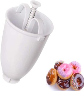 plastic doughnut donut maker machine mold diy tool kitchen pastry making bake ware stainless steel white