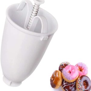 Plastic Doughnut Donut Maker Machine Mold DIY Tool Kitchen Pastry Making Bake Ware Stainless Steel White