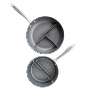 nordic ware divided saute & skillet set - gray