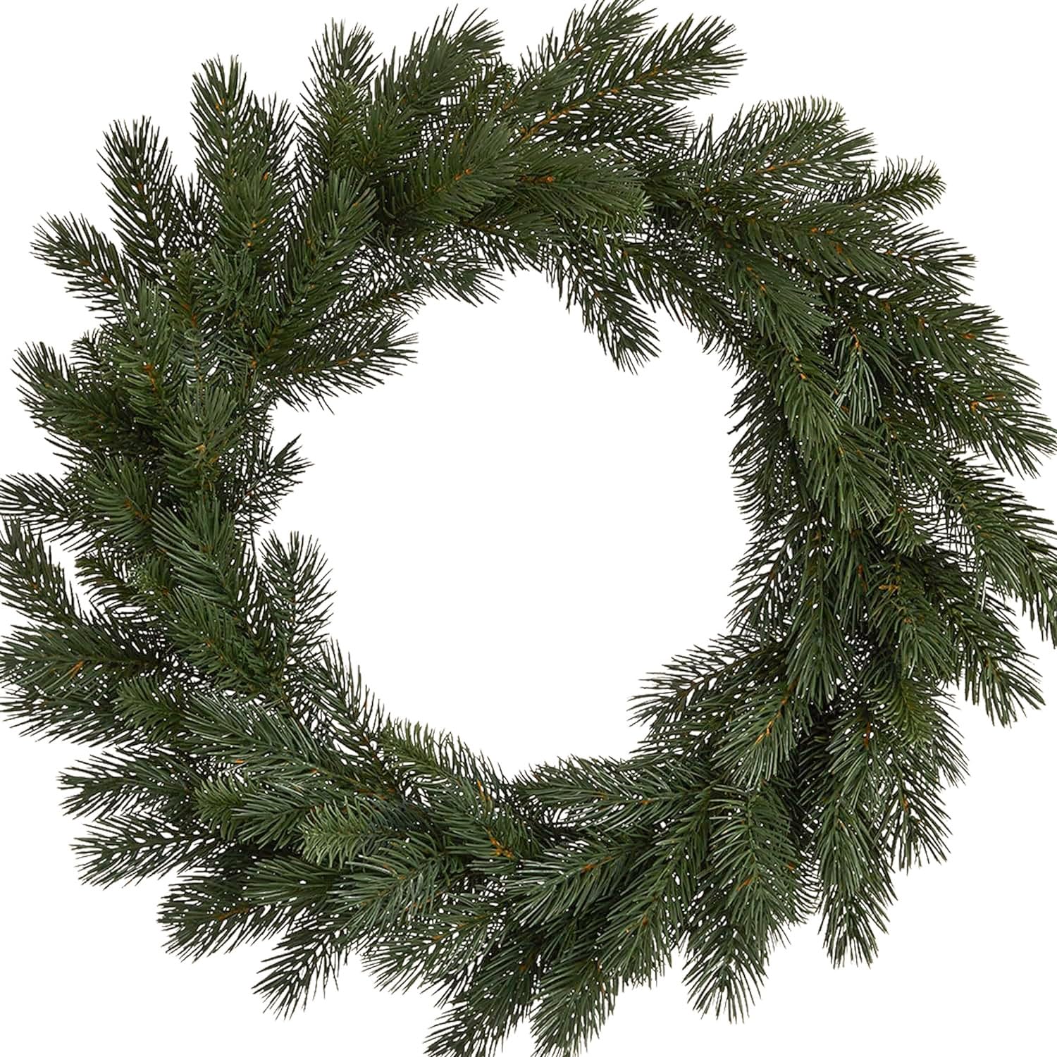 Christmas Wreath - 24 inch Artificial Wreath for Front Door - Green Pine Needles Wreath for Indoor Outdoor Farmhouse Home Wall Window Festival Wedding Decor