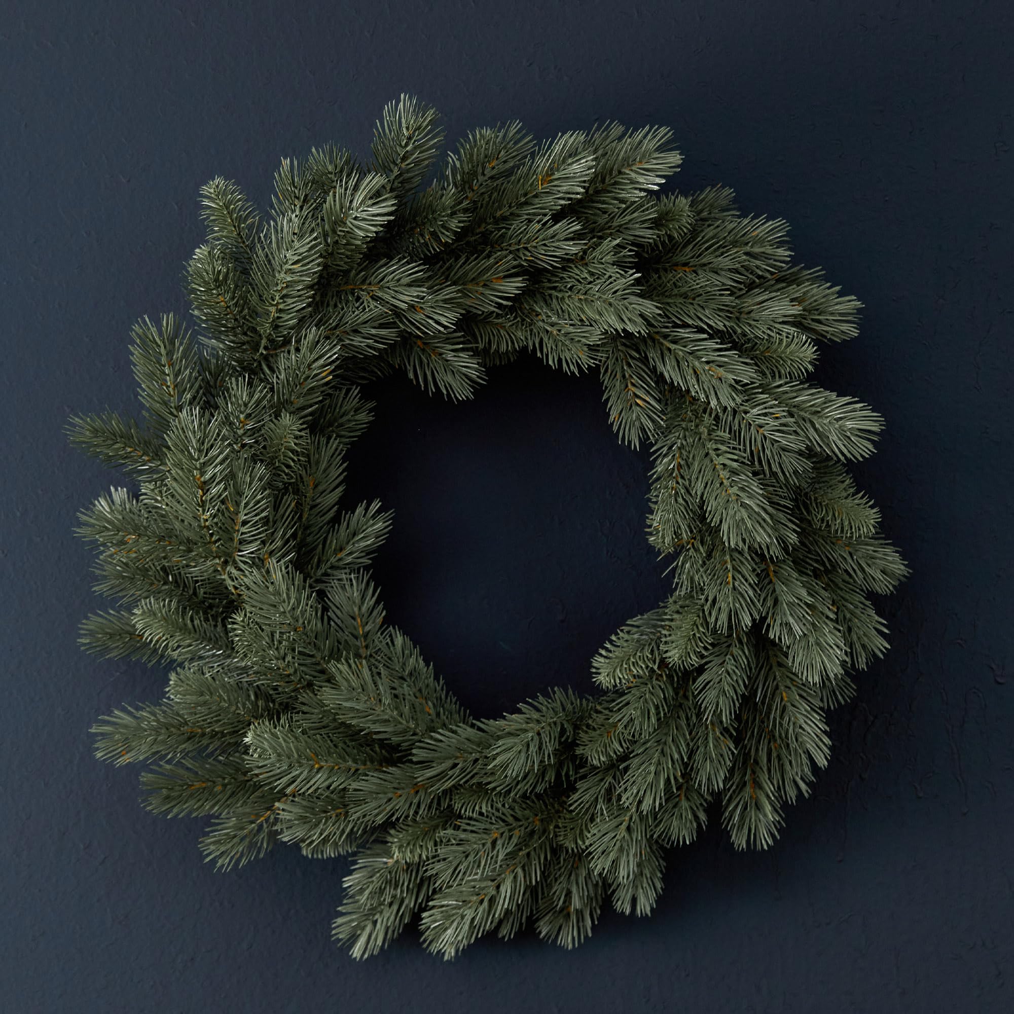 Christmas Wreath - 24 inch Artificial Wreath for Front Door - Green Pine Needles Wreath for Indoor Outdoor Farmhouse Home Wall Window Festival Wedding Decor