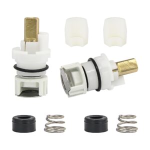 rp25513 faucet cartridge stem assembly repair kit compatible with most delta two-handle faucets, come with rp4993 seat & spring,fit for lavatory faucet (2 pack)