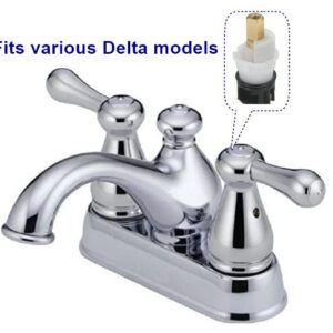 RP24096 stem Assembly Repair kit Replacement fits Delta Two Handle Lavatory, centerset, Widespread Bathroom Faucet