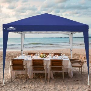 EAGLE PEAK Straight Leg Canopy (10' x 10' Sun Shelter, Dark Blue)