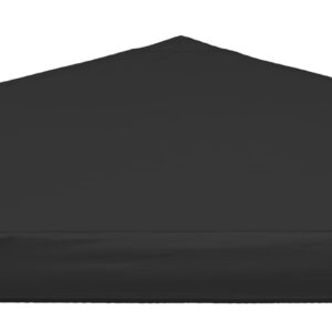 Replacement Canopy Top, 10' x 10' Pop-Up Canopy Top Cover for Canopy Straight Leg Tent Top Cover (1pc Top Cloth Only) Black