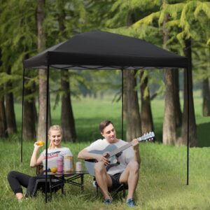 Replacement Canopy Top, 10' x 10' Pop-Up Canopy Top Cover for Canopy Straight Leg Tent Top Cover (1pc Top Cloth Only) Black