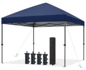 abccanopy outdoor easy pop up canopy tent 10x10, navy blue