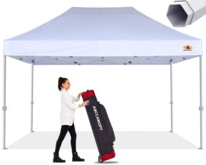 abccanopy commercial pop up canopy tent 10x15 premium-series, white