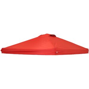 sunnydaze 10 x 10 foot premium pop-up canopy shade with vent - pu-coated 150d oxford fabric replacement top for canopy - red