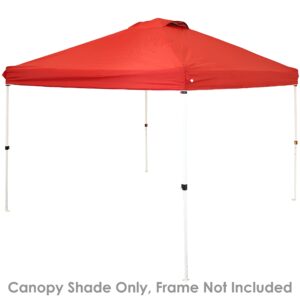 Sunnydaze 10 x 10 Foot Premium Pop-Up Canopy Shade with Vent - PU-Coated 150D Oxford Fabric Replacement Top for Canopy - Red