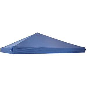 sunnydaze 10 x 10 foot standard pop-up canopy shade - pu-coated 150d oxford fabric replacement top for canopy - blue