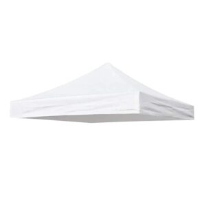 waterproof gazebo top cover replacement canopy top 420d oxford cloth tent top cover for pop-up canopy tent (2.9 * 2.9m) white (top only).