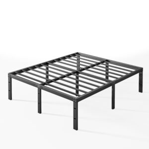 agxi king bed frame, 14 inch king size bed frame with stable metal support and under bed storage king platform bed frame no box spring needed heavy duty steel slat easy assembly, noise-free