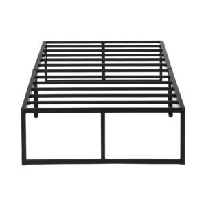 D&H FURNIMMT 14" High King Size Platform Bed Frame,No Box Spring Needed,Easy Assembly,Heavy Duty,King Bed Frame with Storage Underbed,Black