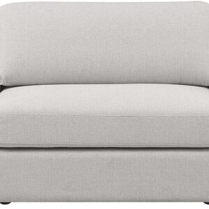 Meridian Furniture Beckham Collection Modern | Contemporary Linen Textured Polyester Modular Sofa, 114" Wide, Beige