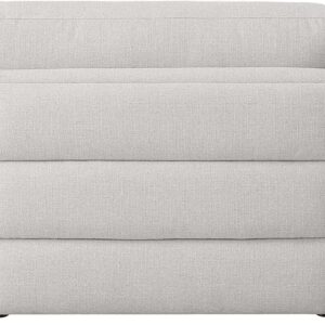 Meridian Furniture Beckham Collection Modern | Contemporary Linen Textured Polyester Modular Sofa, 114" Wide, Beige