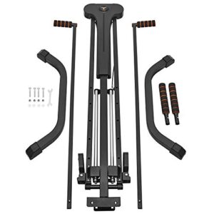 Vertical Climber Exercise Machine for Home Gym with 4 Metal Guide Rails Folding Exercise Climber Cardio Workout Machine 5-Level Heights Stair Stepper Newer Version,Easy to Assemble