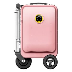 airwheel se3s smart rideable suitcase electric luggage scooter for travel (pink)