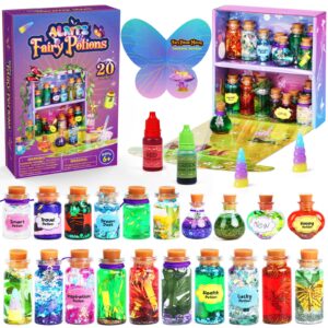 alritz fairy polyjuice potion kits for kids, 20 bottles magic diy mixies potions, halloween decorations creative crafts toys for girls 6 7 8 9 10