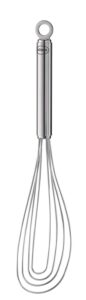 rösle stainless steel flat whisk, 4 wire, 10.6-inch