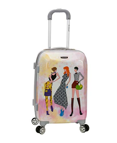 Rockland Vision Hardside Spinner Wheel Luggage, Assorted/Multicolor, Carry-On 20-Inch