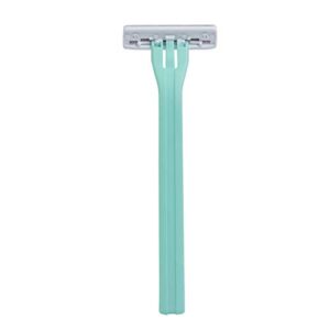 Kai About Face Body Twin Blade Pivoting Disposable Razors; 12 Shavers for Women; Curve-Hugging Pivoting Head with Aloe & Vitamin E Strip, Shaving Razors for Women