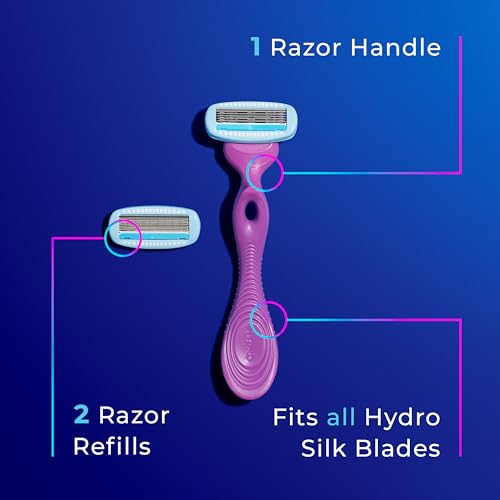 Schick Hydro Silk Razor for Women With 2 Moisturizing Blade Refills