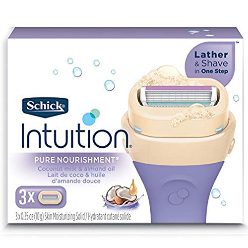 Schick Intuition Pure Nourishment Coconut Razor Refill 3 Cartridges