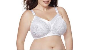 just my size womens satin stretch wirefree mj1960 bras, white, 42d us