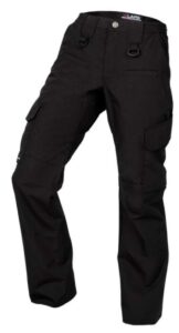 la police gear women's operator tactical pant, elastic waistband uniform cargo pants for women, ladies' durable work pants - black - 18 - regular