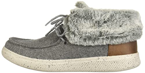 Skechers BOBS Women's 113446 Sneaker, Grey, 8.5