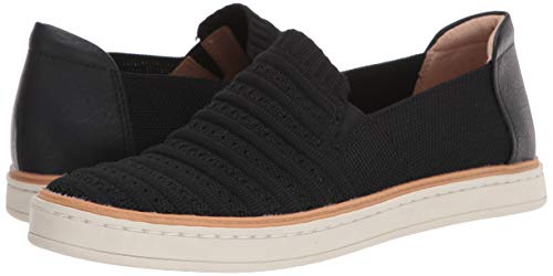 Naturalizer SOUL Womens Kemper Knit Slip On Casual Sneaker Shoe,Black Fabric,6W