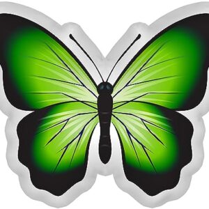 Green Butterfly Shaped Pillows Decorative, Cute Room Decoration and Living Room Sofa Cushion, 12 Inch