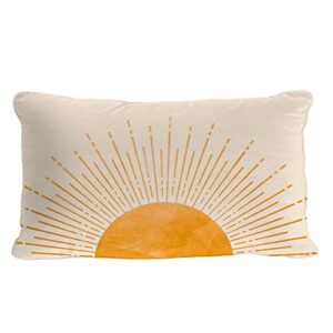 ogilre sun sunrise sunshine abstract home girls bedroom decorations soft throw pillow cover, sunset pillow case pillowcase, 12x20 inch