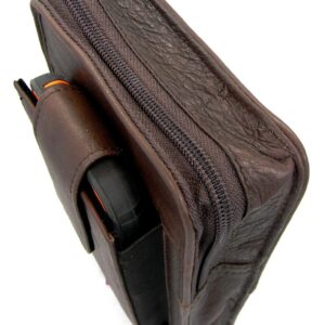 Roma Leathers Belt Pistol Concealed Carry Pack (Brown, 5.5" X 4.5"x 1.5")