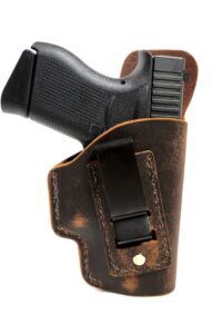 muddy river tactical smith and wesson sd 9/40 ve - soft sided leather inside the waistband (iwb) concealed carry holster- iwb holster (right handed)