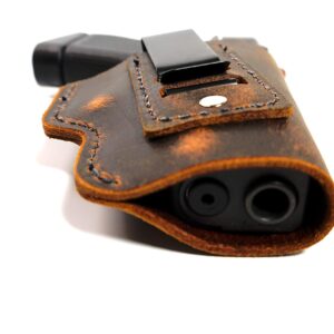 Muddy River Tactical Smith and Wesson SD 9/40 VE - Soft Sided Leather Inside The Waistband (IWB) Concealed Carry Holster- IWB Holster (Right Handed)