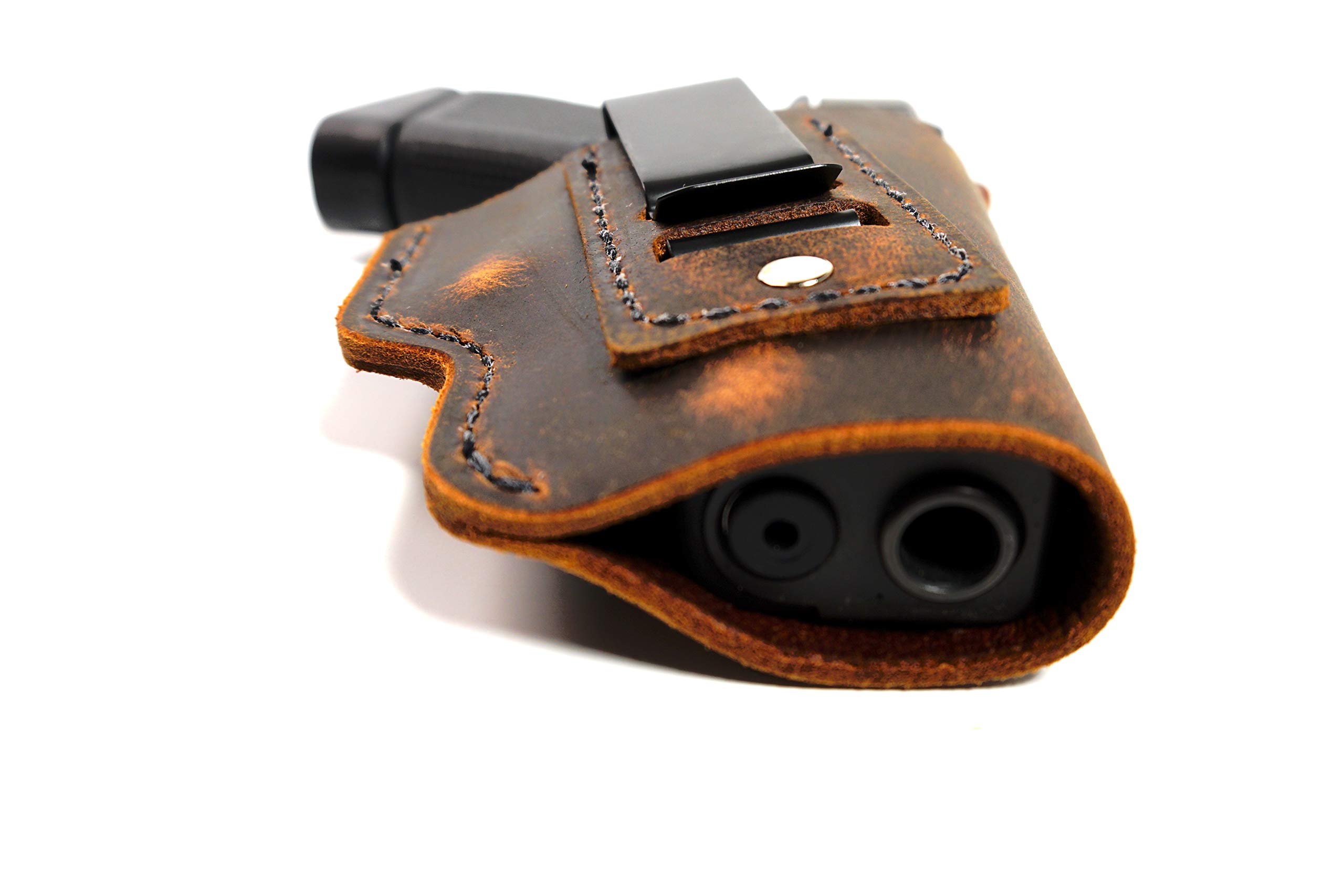 Muddy River Tactical Smith and Wesson SD 9/40 VE - Soft Sided Leather Inside The Waistband (IWB) Concealed Carry Holster- IWB Holster (Right Handed)