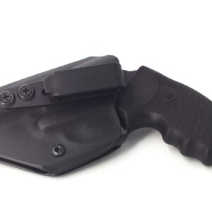 Compatable with Charter Arms Undercover 38 Special .38 Ambidextrous IWB Kydex Holster Inside Waistband Concealed Carry Holster Made in USA (Black)